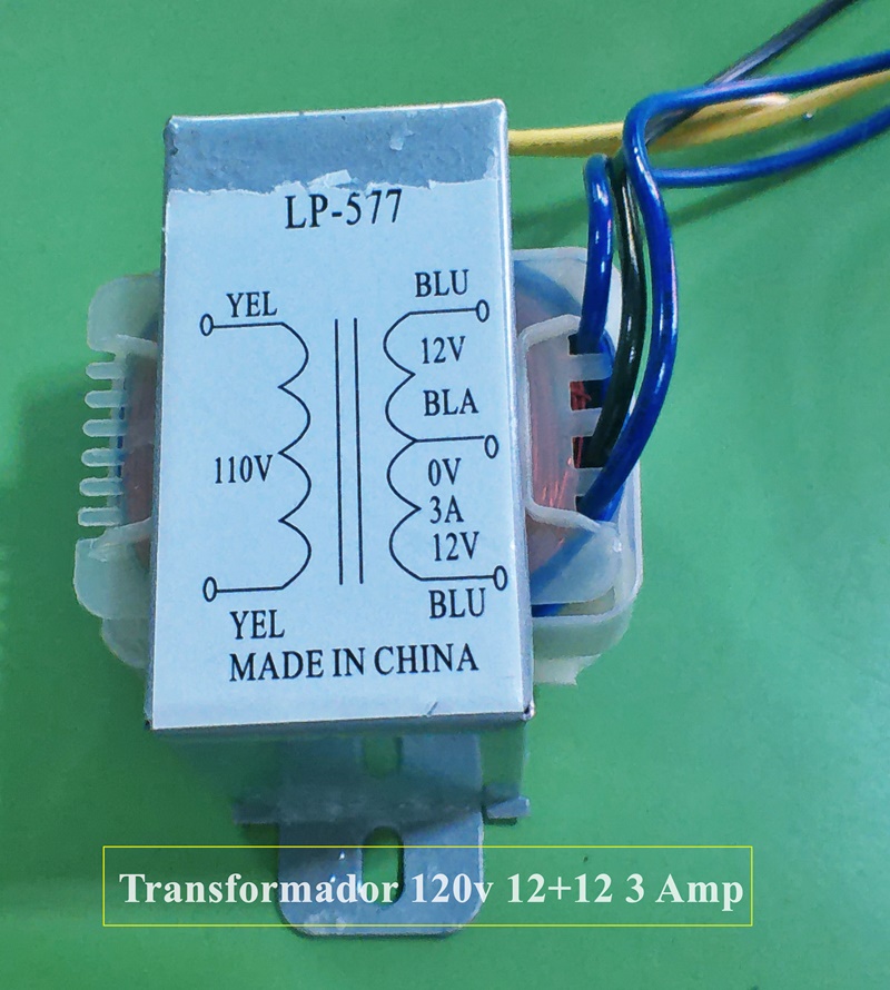 TRANSFORMADOR LP-577 12+12 3A.j – TJ ELECTRONICA | Electronica en ...